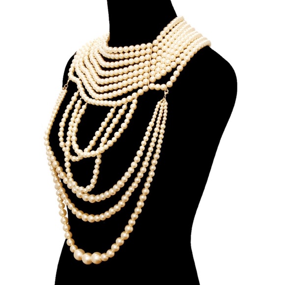 Jewelry | Draped Pearl Necklace Set | Poshmark